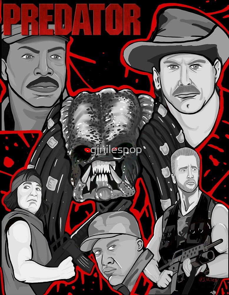 "predator character collage" by gjnilespop | Redbubble