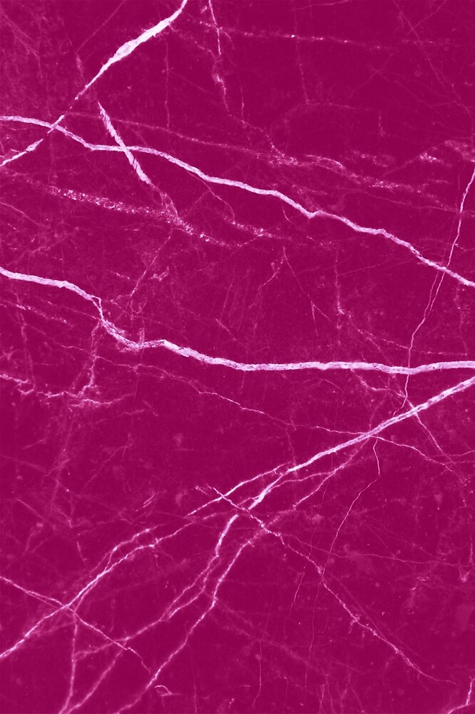 "Marble Abstract Magenta Texture" by La Chic | Redbubble
