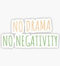 No Negativity: Stickers | Redbubble