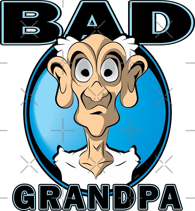 "Old Man Cartoon - #2 Bad Grandpa" by MontanaJack | Redbubble