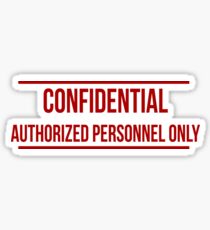Confidential Stickers | Redbubble