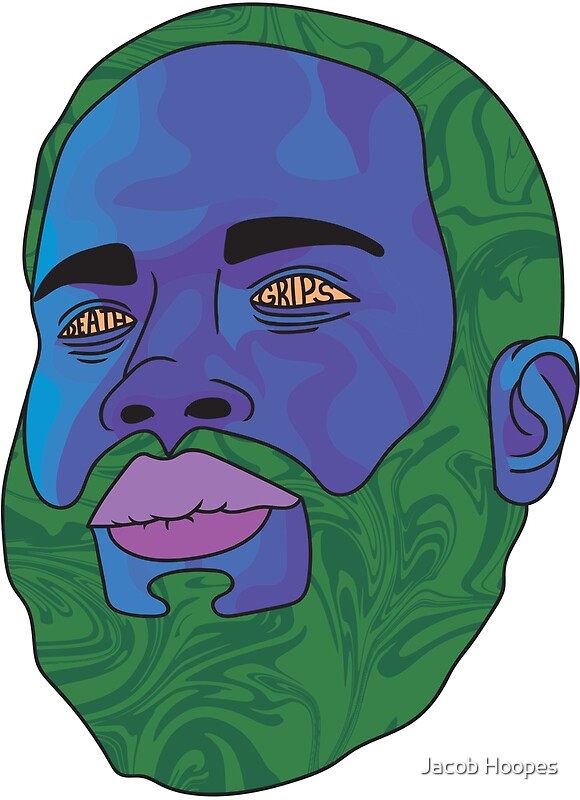 "MC Ride (Death Grips)" by Jacob Hoopes | Redbubble