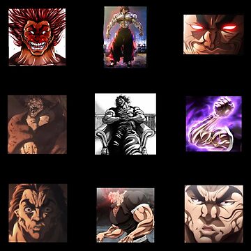 "Yujiro hanma , baki hanma pack stickers " Sticker for Sale by youssef ...