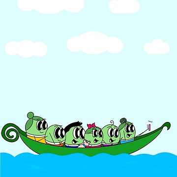 "Peaz in a Pod" Sticker for Sale by OlleyandtheGang | Redbubble