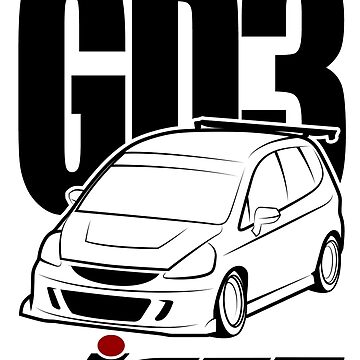 "Honda Jazz GD3" Sticker for Sale by BrisbaneBirds | Redbubble