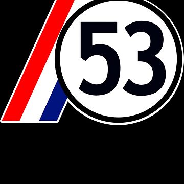 "Herbie 53 The Love Bug Sticker" Sticker for Sale by Angelinadust ...