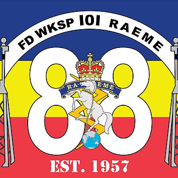 "RAEME - 101 Field Workshop" Sticker for Sale by quickmarch | Redbubble