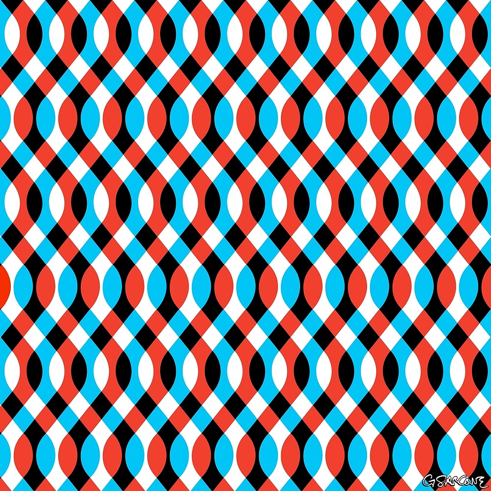 "Brain Waves - Blue" by Gianni A. Sarcone | Redbubble