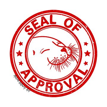 "Seal of Approval" Sticker for Sale by Meg Holloway | Redbubble