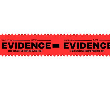"Evidence Seal Sticker" Sticker for Sale by SceneOfTheCrime | Redbubble