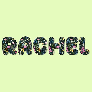 "Rachel name, Rachel go green!" Sticker for Sale by Danylo Mikhnievych ...