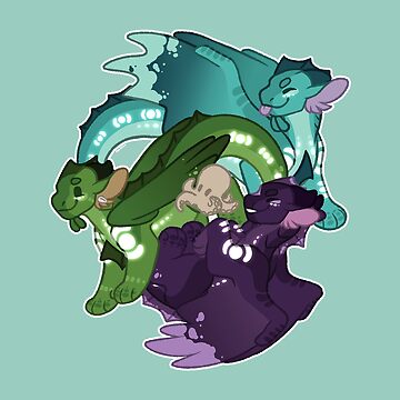 "Cowrie, Conch, and Clearpool - WOF Wings of Fire" Canvas Print for ...