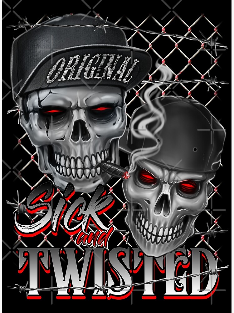 "Sick and Twisted Skulls" Framed Art Print by LeoZitro | Redbubble