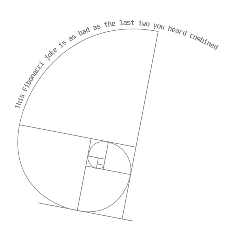 "Fibonacci Joke" by Tessellations | Redbubble