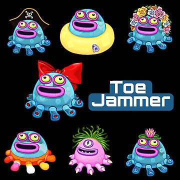 "My Singing Monsters characters Toe Jammer" Sticker for Sale by Dizzaa ...