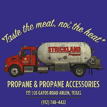 "Strickland Propane Delivers " Sticker for Sale by jacobcdietz | Redbubble
