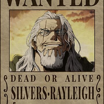 "Silvers Rayleigh One Piece Bounty Dark King reighley Wanted" Poster ...
