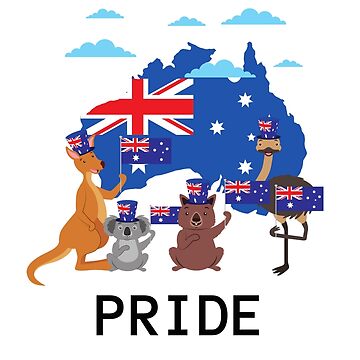 "Aussie Pride" Sticker for Sale by Little-Bit-Xtra | Redbubble