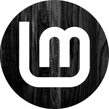 "Linux Mint (Black Wood)" Sticker for Sale by mantra007 | Redbubble
