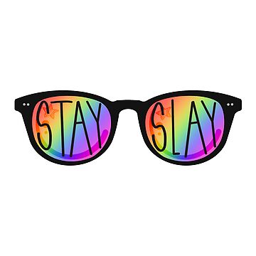 "Stay Slay Sticker" Sticker for Sale by PurplePalette | Redbubble