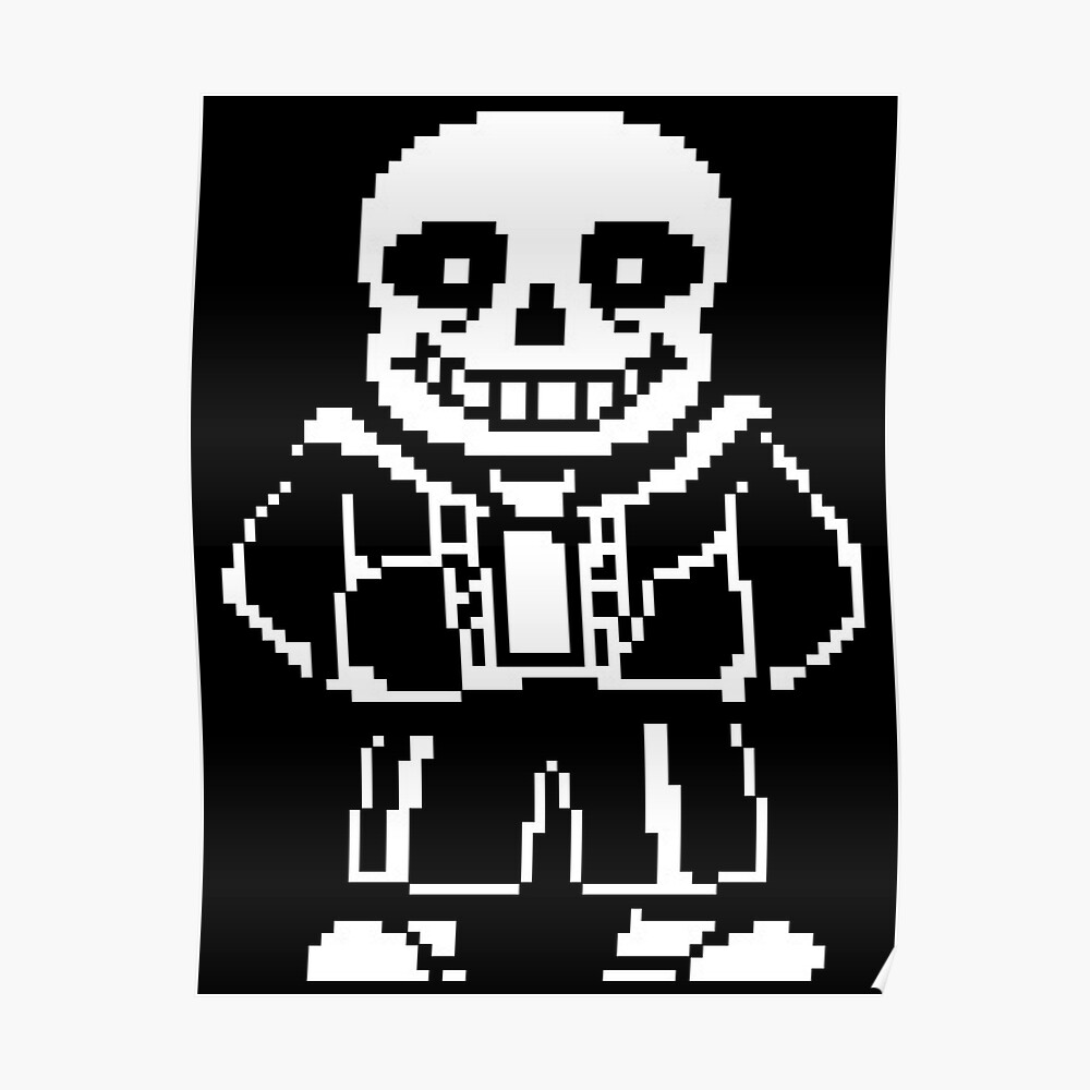 "Sans Undertale" Poster by CoryBaxter | Redbubble