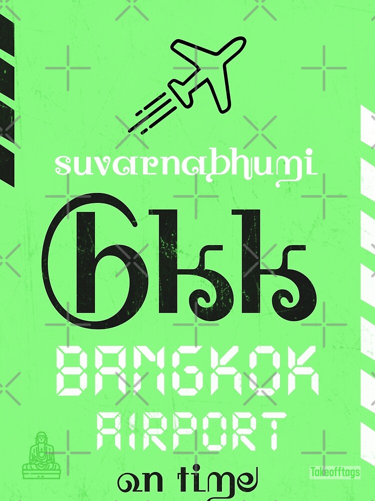 "BKK Bangkok airport code" by airportstickers K. G. | Redbubble