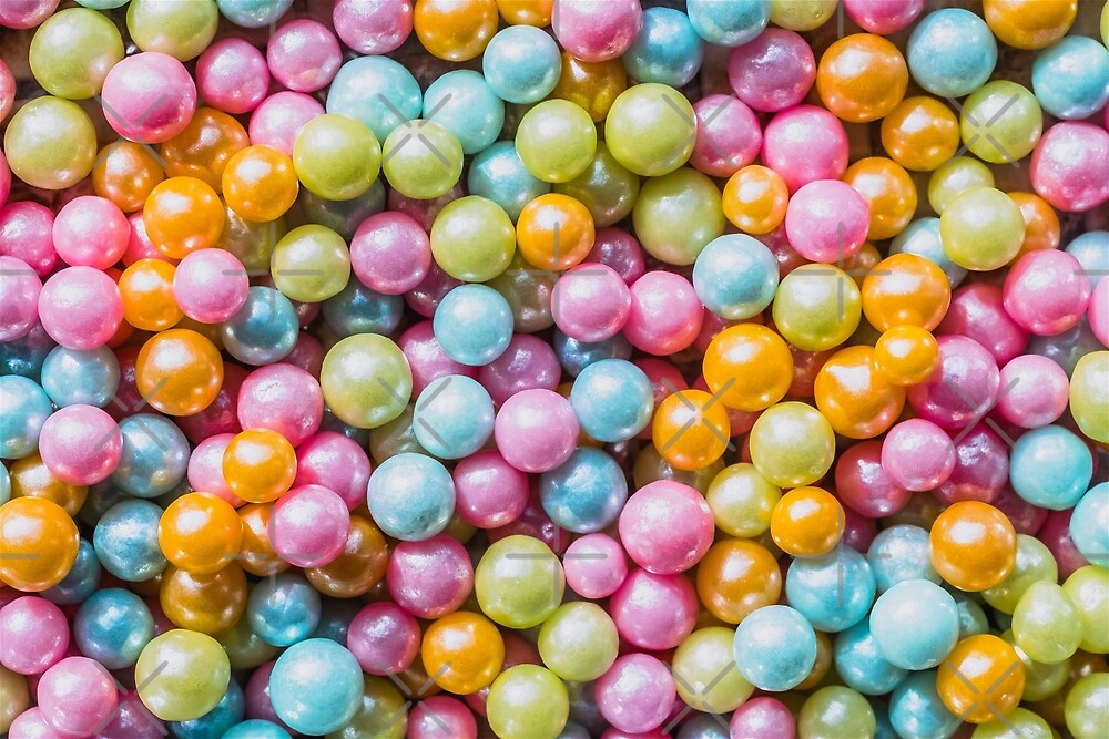 "Vintage Candy Pastel Pearls Cute Sprinkles Photograph" by patternsoup ...