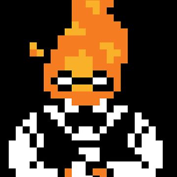 "Grillby Undertale" Sticker for Sale by brynn-creates | Redbubble
