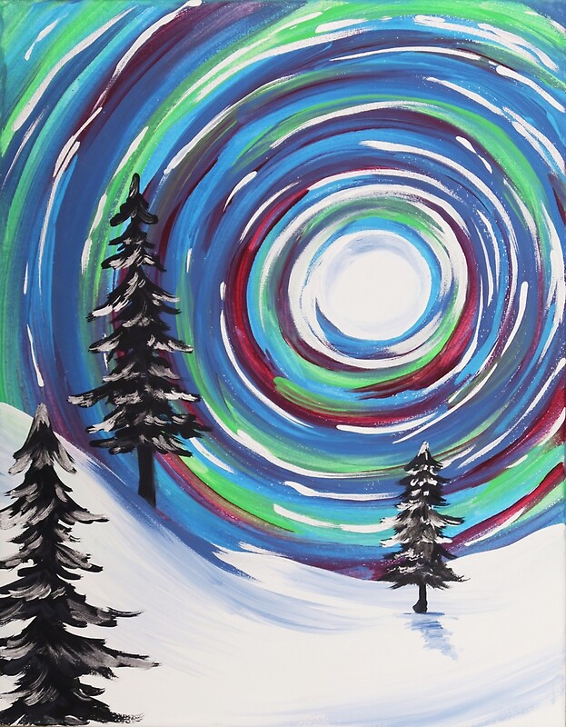 "Whimsical Winter Scene" by Express Yourself Artshop | Redbubble