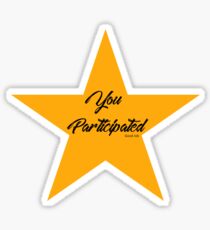 Participation Stickers | Redbubble