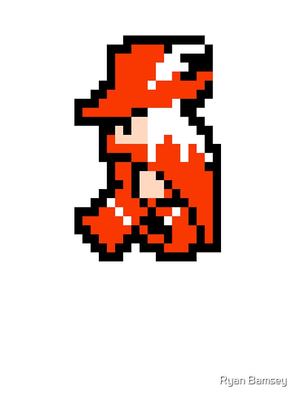 "8 Bit Red Mage " Stickers by Ryan Bamsey | Redbubble