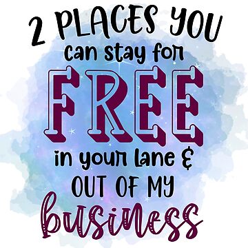 "2 Places You Can Stay For Free In Your Lane And Out Of My Business ...