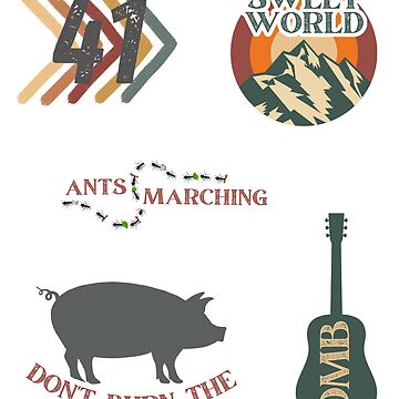 "Dave Matthews Sticker Pack | Retro DMB Sticker Sheet | Fun Dave ...