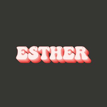 "Esther - Name" Poster for Sale by kindxinn | Redbubble