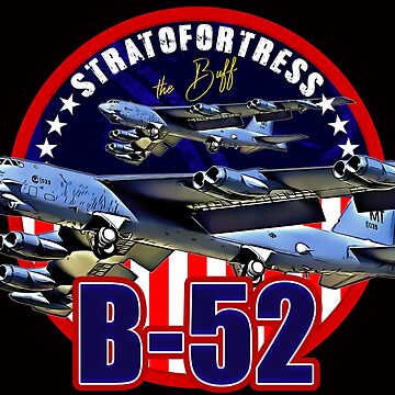 "B-52 Stratofortress U.S. long-range heavy bomber" Sticker for Sale by ...