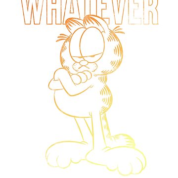 "Garfield Whatever Ombre Garfield" Essential T-Shirt for Sale by ...
