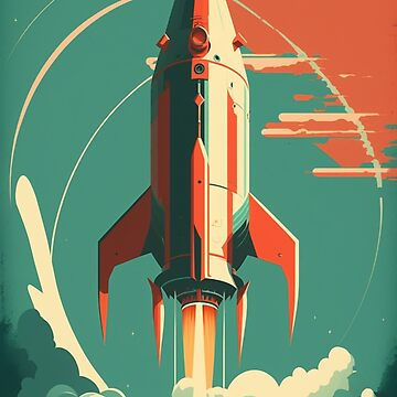 "Retro science fiction Rocket 1960s " Poster for Sale by RESToRAPTOR ...