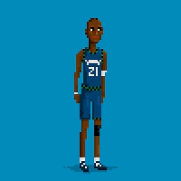 "KG Timberwolves" Sticker by pixelfaces | Redbubble