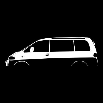 "Mitsubishi Delica Space Gear (1994) Silhouette" Sticker for Sale by in ...