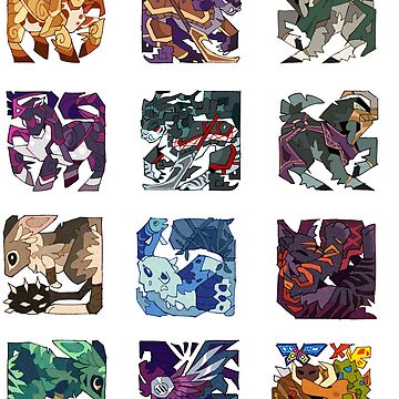 "little beasts sticker sheet" Sticker for Sale by cloudmancy | Redbubble