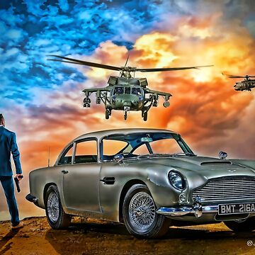 "Bond's DB5 Aston Martin" Sticker for Sale by Coolness68 | Redbubble