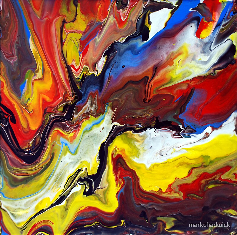 "Explosive Abstract Painting" by markchadwick | Redbubble