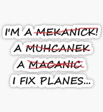Aircraft Mechanic Stickers | Redbubble