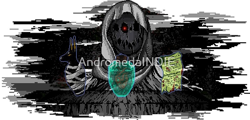 "Creepy Merchant PixelArt" by AndromedaINDIE | Redbubble