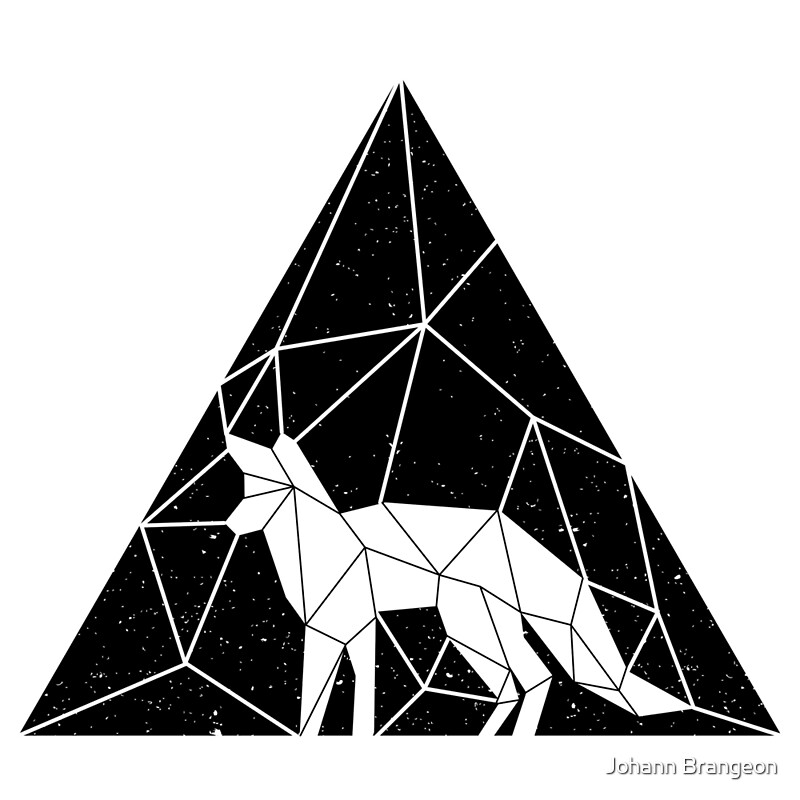 "Triangular fox" by Johann Brangeon | Redbubble