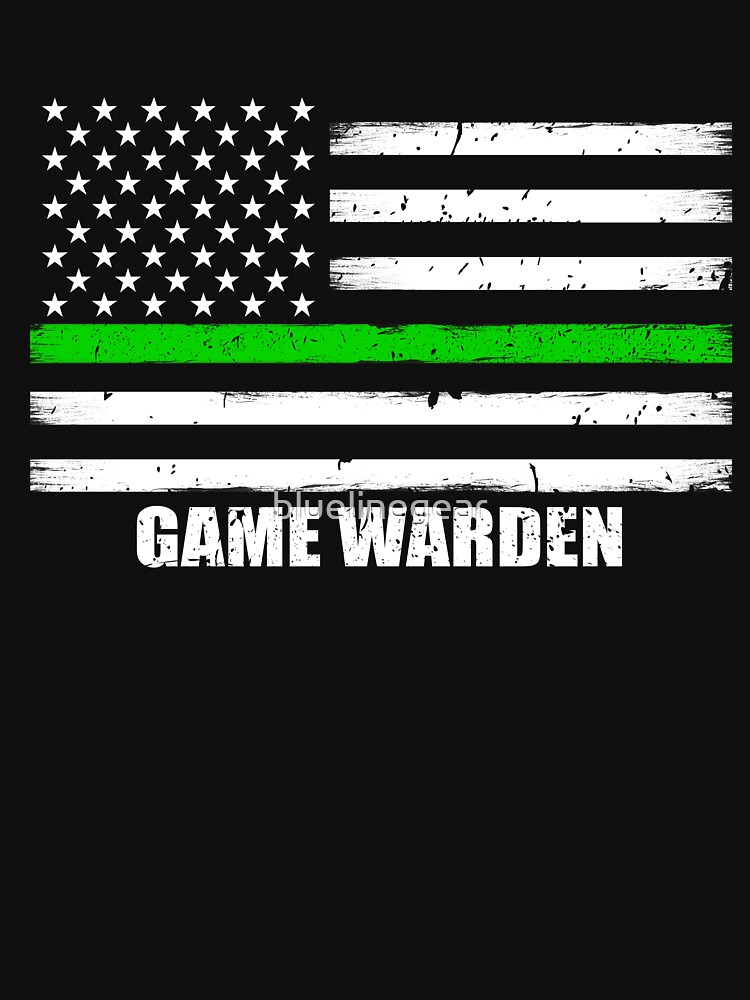 "Game Warden Thin Green Line Flag" T-shirt by bluelinegear | Redbubble