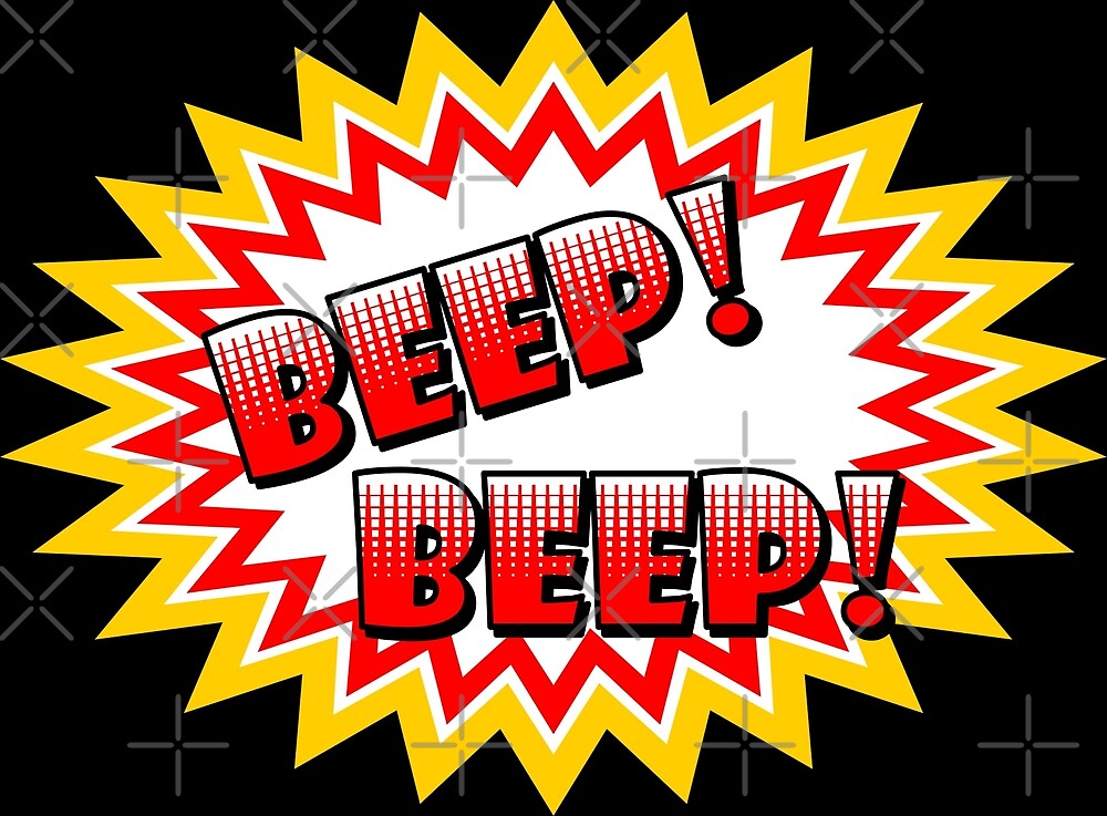 "Beep Beep onomatopoeia used in comic culture" by MegaSitioDesign ...