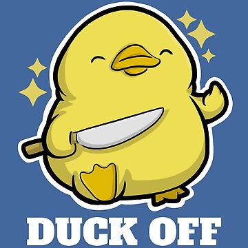 "Duck Off" Sticker for Sale by The magic Yellow bus | Redbubble