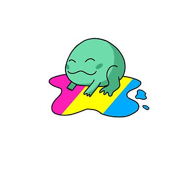 "LGBT frog pansexual flag" Sticker for Sale by poison-dart-art | Redbubble