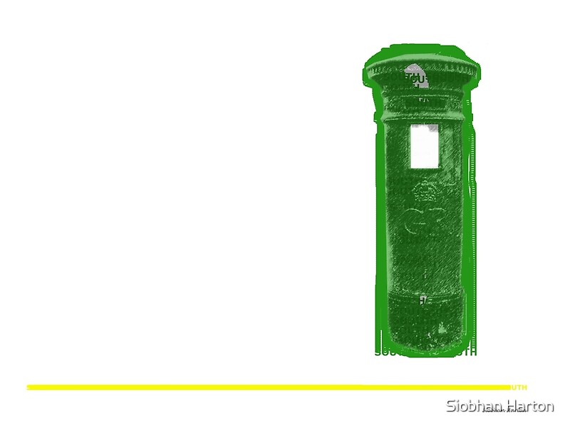 "Post Box - Irish Post Box and Road Line " by Siobhan Harton | Redbubble